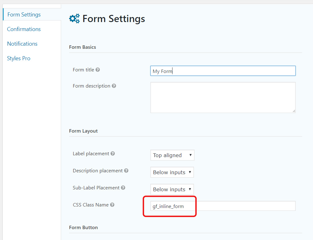 Inline Submit Button Gravity Forms Styles Pro
